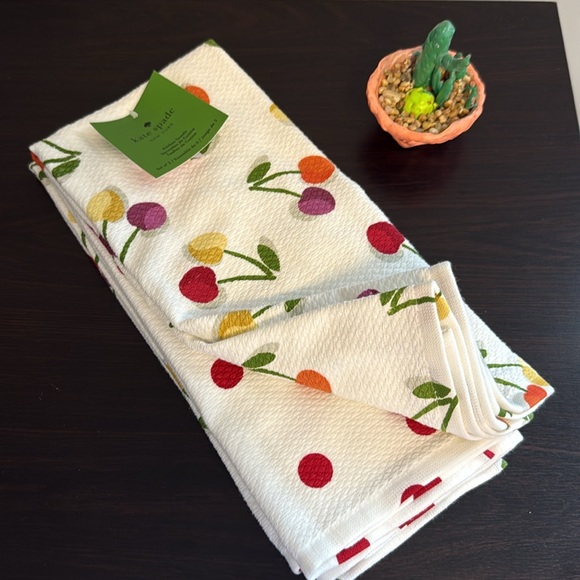 kate spade | Kitchen | Kate Spade 3 Pack Cherry And Polka Dot Print ...